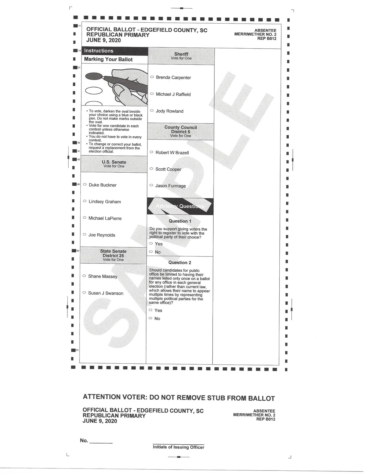 Absentee Voting Opened May 5 (Find the absentee ballots below) – The ...